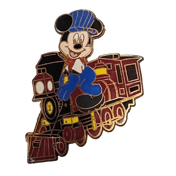 Disney | Jewelry | Disney Mickey Mouse Train Conductor Railroad Steam ...